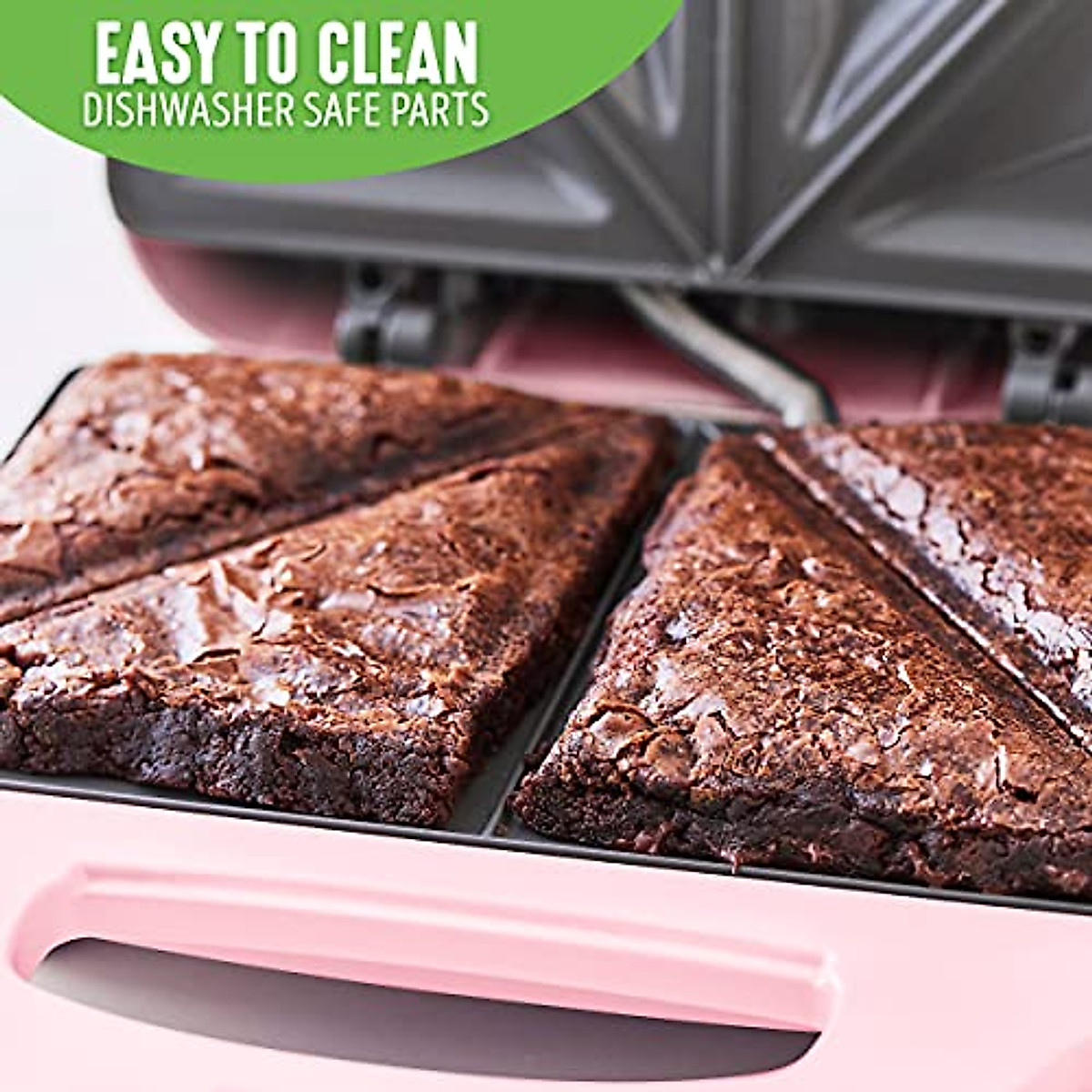 GreenLife Pro Electric Panini Press Grill and Sandwich Maker, Healthy Ceramic Nonstick Plates,Easy Indicator Light, PFAS-Free, Pink