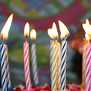 Birthday Candle - 72 Count Mix Color Birthday Candles for Cake, Cake Candle for Birthday, Party Small Candles