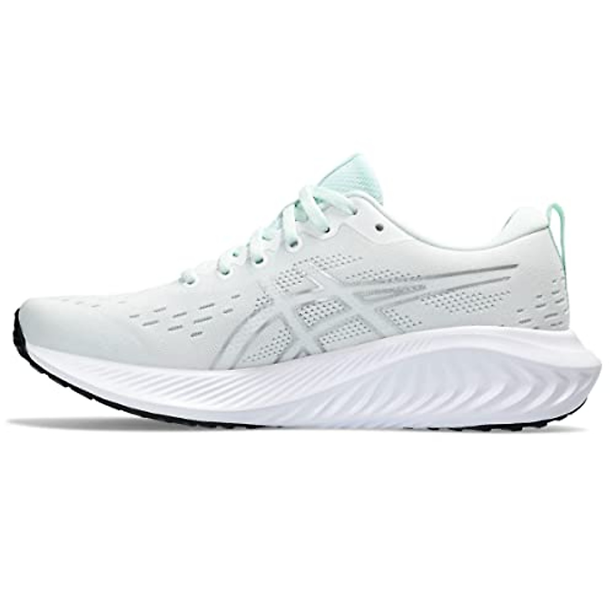 ASICS Women's Gel-Excite 10 Running Shoes, 8, White/Pure Silver