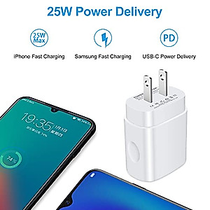25W Samsung USB-C Super Fast Charger Type C Wall Charger Block with 9FT Android Phone Charger Cable for Samsung Galaxy A54/S23 Ultra/S23/A14/A34/A23/A13/S22/S21 FE/A53/A04s/Z Fold 4,Google Pixel 7 Pro