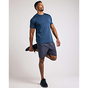 Big and Tall King Size Mens Quick Dry Dri Fit Active Wear Workout Running Training Athletic Performance Short Sleeve Crew Pocket T-Shirt Undershirt Essentials Top Tee ropa Hombre- Set 6, 3XLT