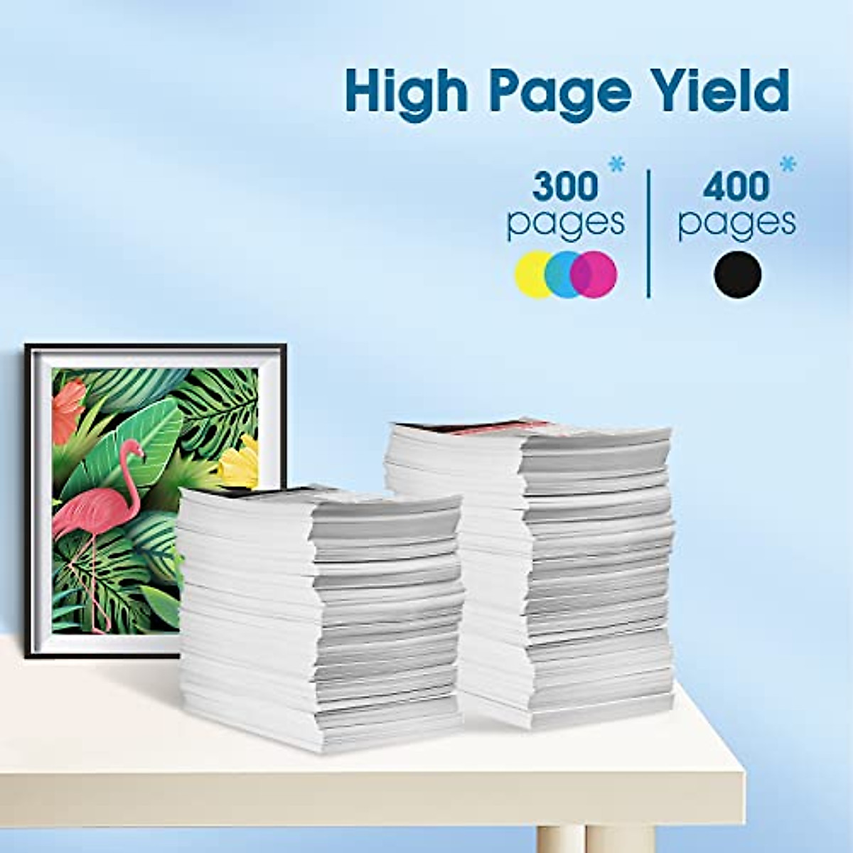 L2KB PG-260XL CL-261XL Ink Cartridge 260XL 261XL for Canon 260 and 261 Ink cartridges XL Canon 260 Black Ink for Canon Pixma TS5320 TS6400 TS6420 TR7020 Printers (1Black/1Tri-Color, 2PK)