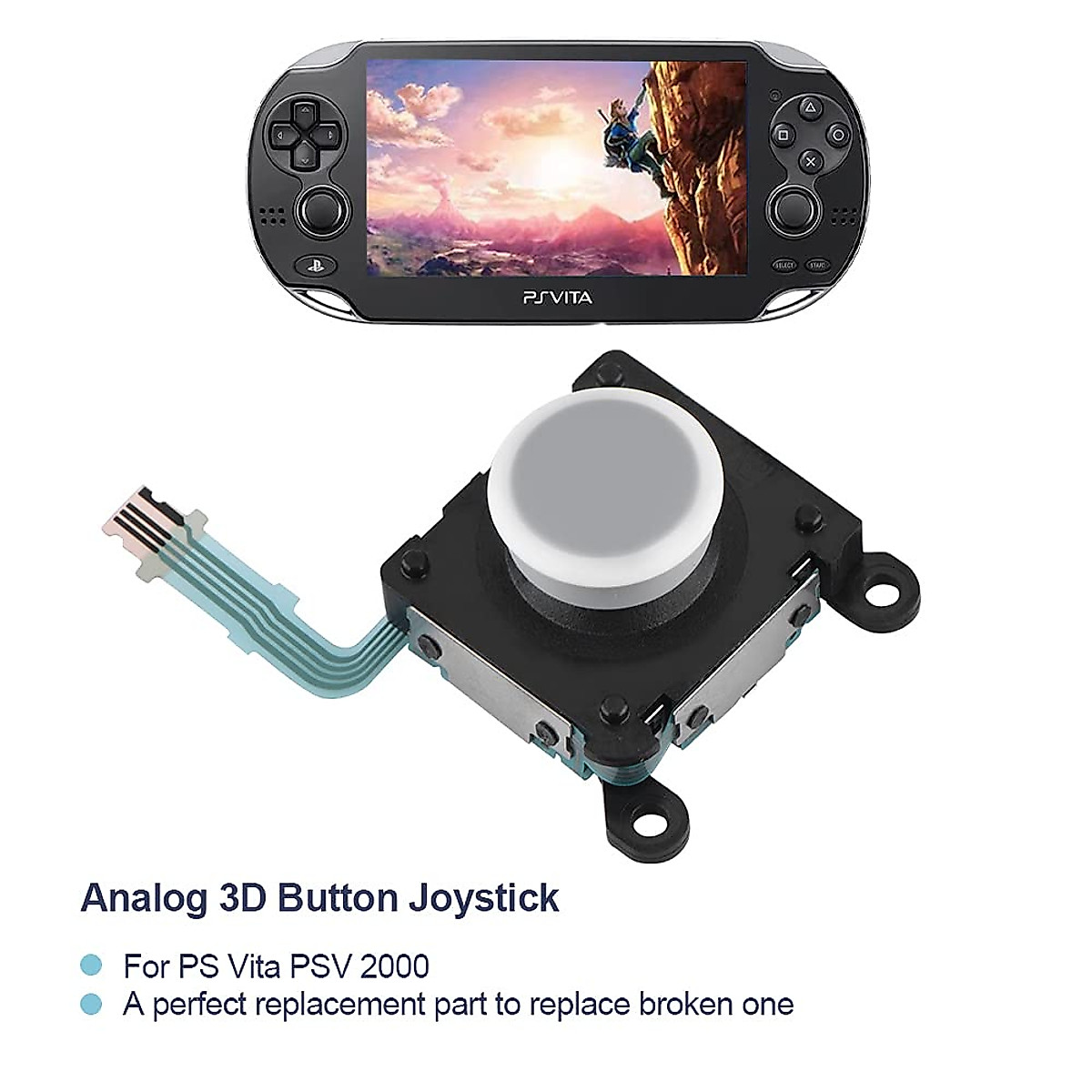 Serounder 3D Joystick Stick Rocker Module Replacement Part for PS Vita PSV 2000 [Video Game]