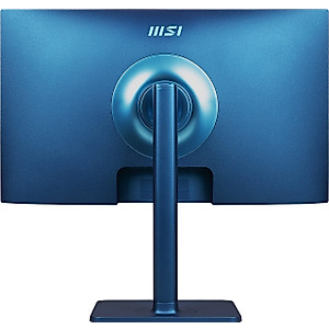 MSI Modern MD241P Ultramarine, 24" Monitor, 1920 x 1080 (FHD), IPS, 75Hz, TUV Certified Eyesight Protection, 5ms, HDMI, USB C, Tilt, Swivel, Height Adjustable, Pivot
