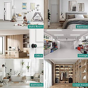 GHome 4 IN 1 Smart Fingerprint Door Knob with Keypad Door Lock, Biometric Smart Door Knobs & App Control, Keyless Entry Door Lock Great for Home, Bedroom, Apartment Offices and Garages