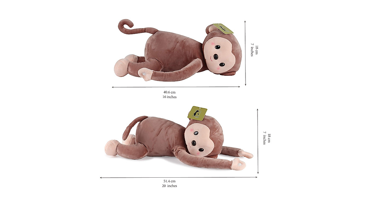 Koltose by Mash 16-Inch Plush Monkey Toy for Kids & Toddlers
