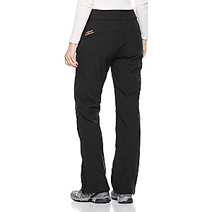 Outdoor Ventures Women's Sleek Waterproof Softshell Fleece Lined Ski Snow Insulated High Rise Hiking Pants with Bottom Zipper