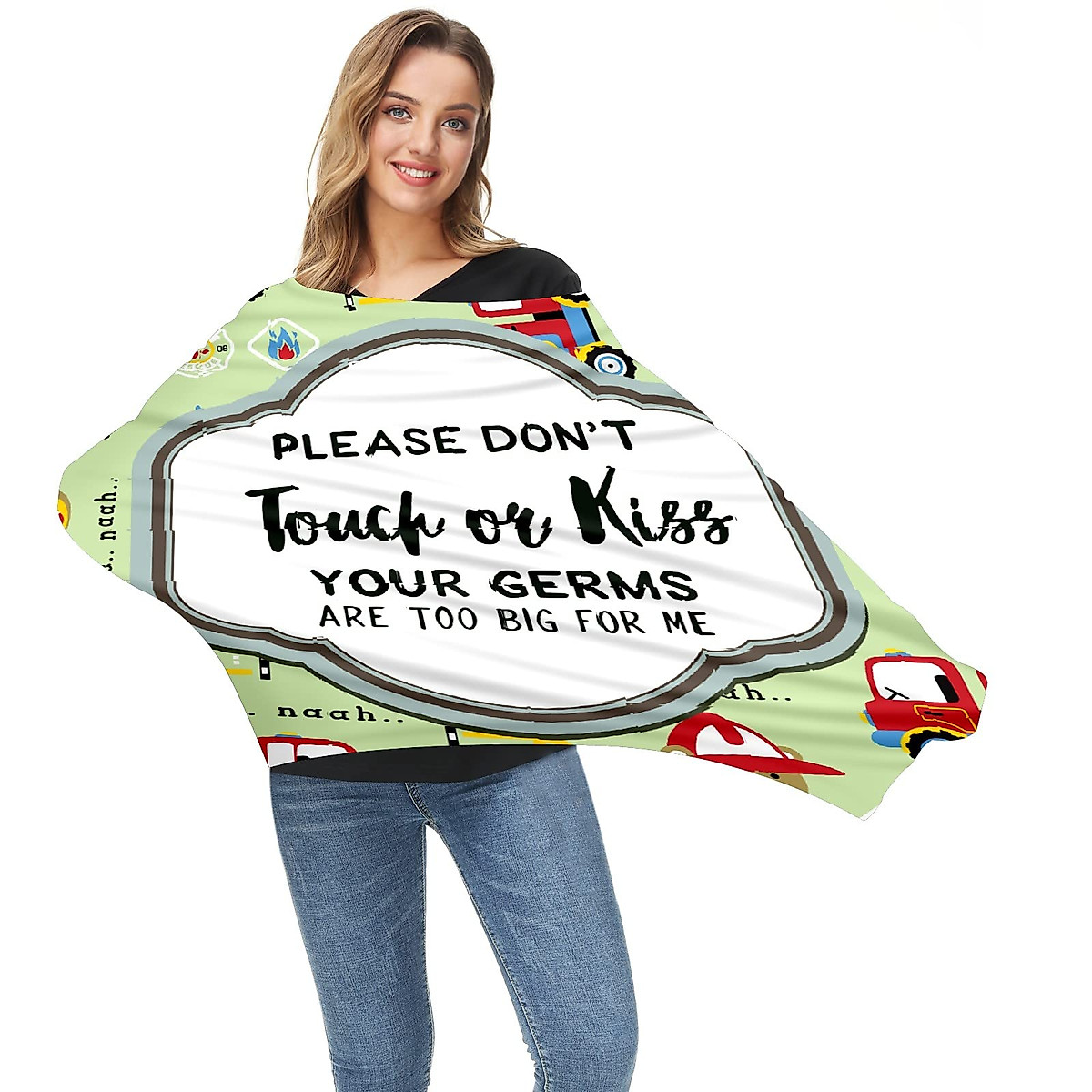 Baby Car Seat Stroller Covers Don't Touch Car New Mom Nursing Cover Breastfeeding Scarf Soft Breathable Stretchy Coverage Carseat Canopy Cover for Boys and Girls