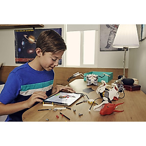 JIMU ROBOT Mythical Series: FireBot Kit/App-Enabled Building & Coding STEM Robot Kit (606 Pcs), Red, Model:JRA0601