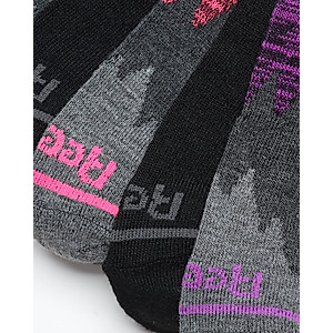 Reebok Women's Athletic Socks - Performance Low Cut Socks (6 Pack), Size 4-10, Black Marl