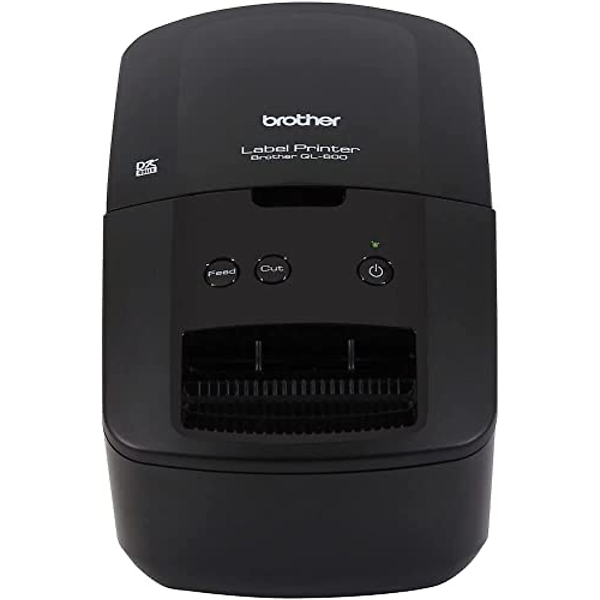Brother QL-600 Economic Desktop Label Printer, Black - Wired USB Connectivity - up to 2.4" Wide and 44 Labels per Minute Print Speeds, 300 x 600 dpi, Automatic Cutter Label Maker for Home and Office