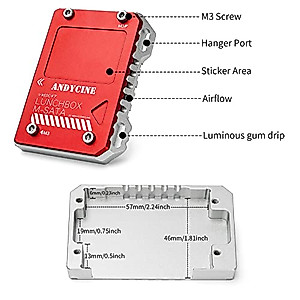 ANDYCINE Magnalium Case for mSATA SSD Compatible for Atomos Ninja V,V+, Ninja Flame, Ninja Inferno, and Shogun Inferno  with mSATA to SATA Adapter