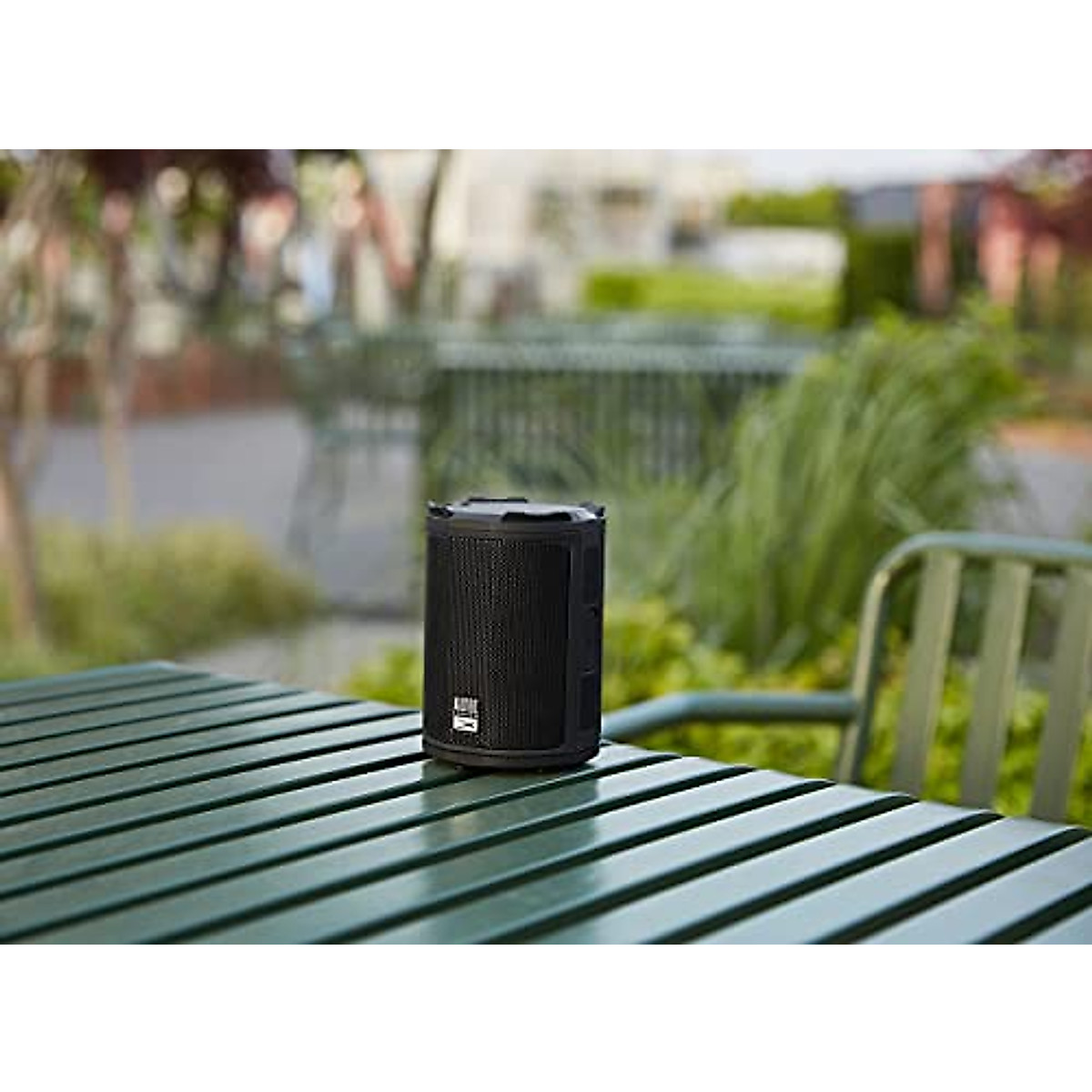 Altec Lansing HydraMotion Wireless Bluetooth Speaker with 360 Degree Sound, Portable IP67 Waterproof for Outdoors, Shockproof, Snowproof, Everything Proof, 12 Hour Playtime (Black) (Renewed)