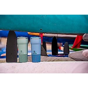 Pelican Hydration Pelican Cascade™ 22 oz Vacuum Insulated Tumbler - Recycled Stainless Steel Double Wall Travel with Dual Lid, Powder Coated Insulated Coffee Mug For Hot Cold Drinks, Bright White