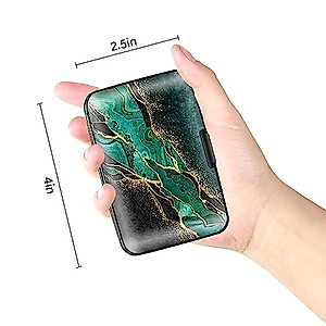 sundee Credit Card Holder with 8 Slots Mini Aluminum Wallet RFID Blocking Slim Metal Hard Case - 03X