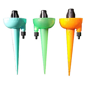 Sanyuan Plant Automatic Watering Device 6 Packs Garden Drip Irrigation Drip Plant Watering Pile Watering Tip Outdoor Indoor Potted Plant can be Adjusted to Slowly Release Drip Watering Device