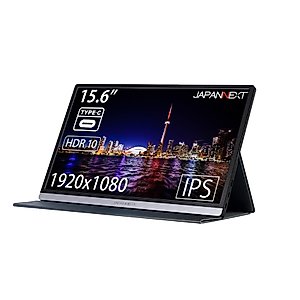 JAPANNEXT JN-MD-IPS1563FHDR 15.6-Inch FHD Mobile Monitor USB Type-C Mini HDMI