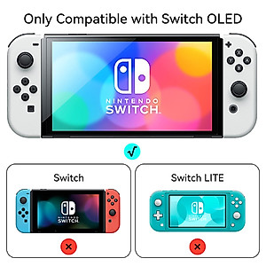GeekShare Protective Case Slim Cover Case Compatible with Nintendo Switch OLED - Shock-Absorption and Anti-Scratch Skin Case for Switch OLED - Alchemy Cat (for OLED Model)