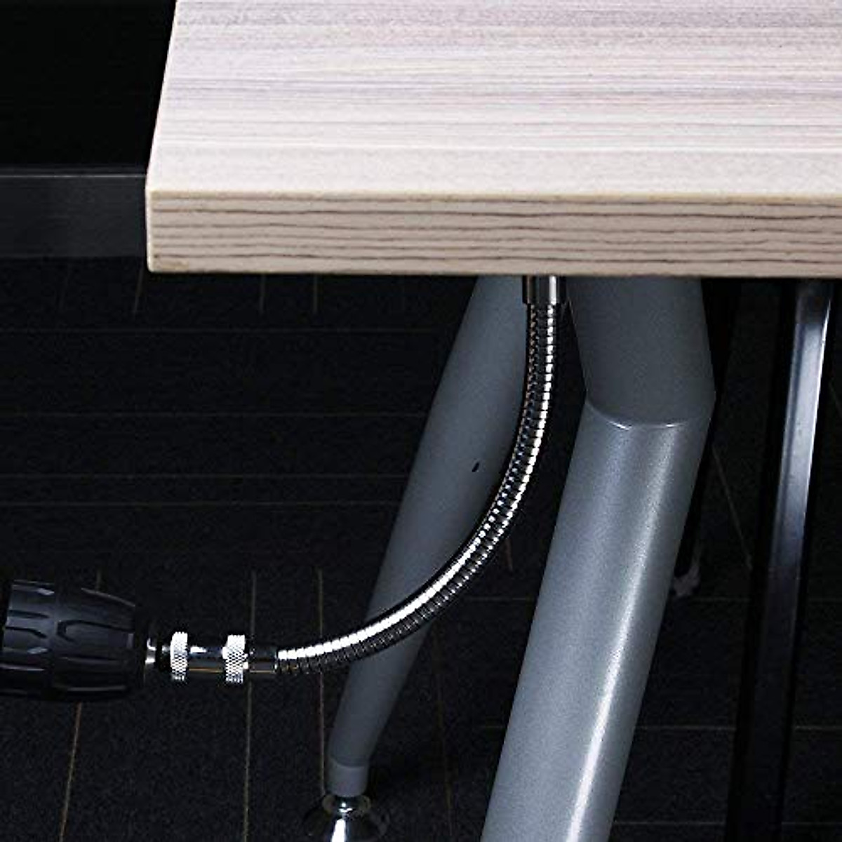 AUTOTOOLHOME Flexible Drill Bit Extension with Right angle Drill Adapter Flex Shaft for Electric Screwdriver Power Impact Drill Magnetic Hex Shank Quick Change 11.5" Long