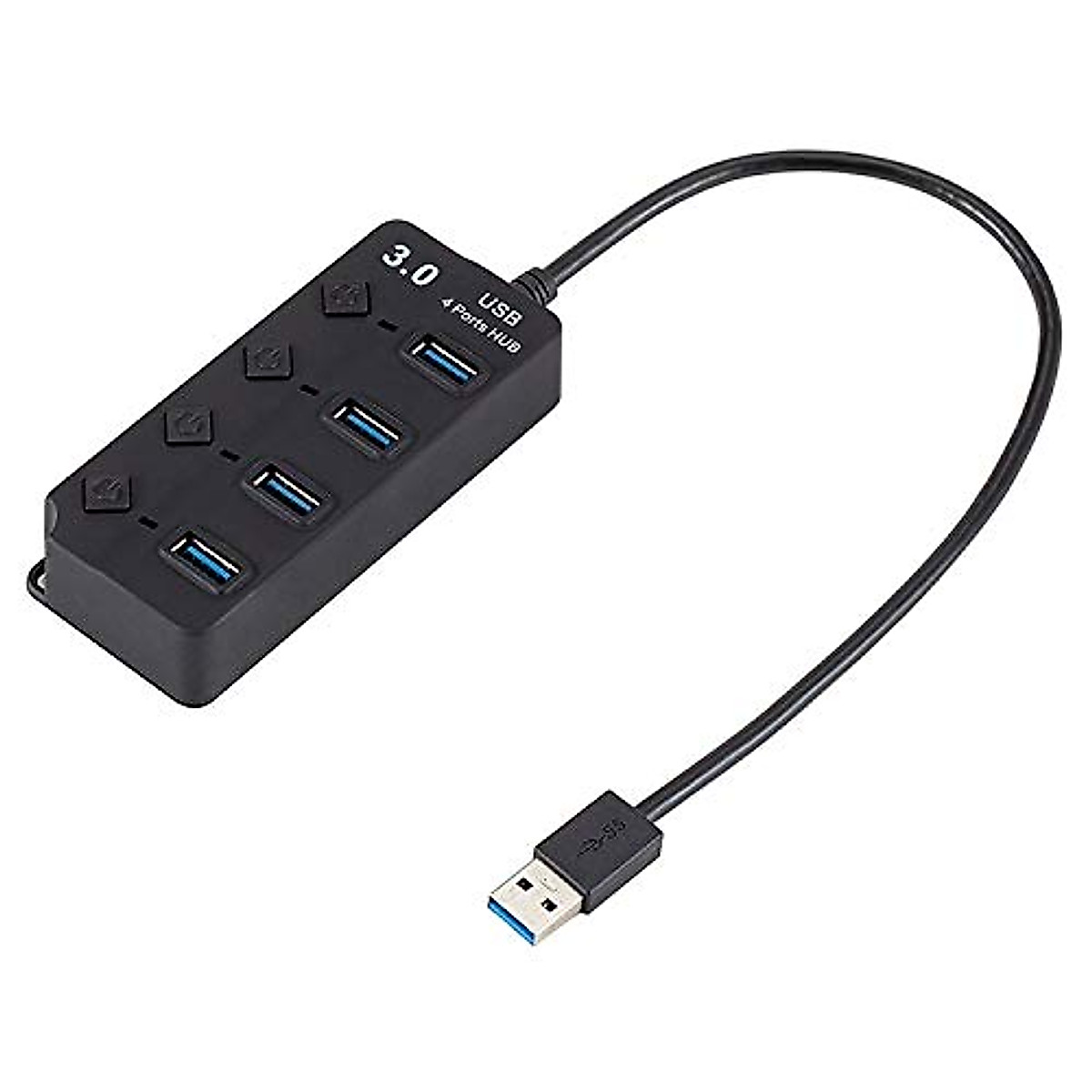 JSANSUI Distributor hub USB3.0 Four-Port HUB with Power Splitter and One-Port 4-Port Hub with PC and Laptop Switches