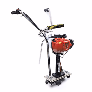 Gas Powered Concrete Screed Engine, 4-Stroke 1.2HP 35.8CC Concrete Wet Screed Machine Heavy Duty Stainless Steel Frame Concrete Surface Finishing Vibra Tool Without Leveling Board