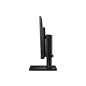 SAMSUNG FT45 Series 22-Inch FHD 1080p Computer Monitor, 75Hz, IPS Panel, HDMI, DisplayPort, USB Hub, Height Adjustable Stand, 3 Yr WRNTY (LF22T454FQNXGO),Black