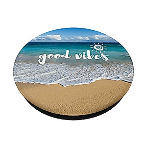 Good Vibes Ocean Themed PopSockets PopGrip: Swappable Grip for Phones & Tablets