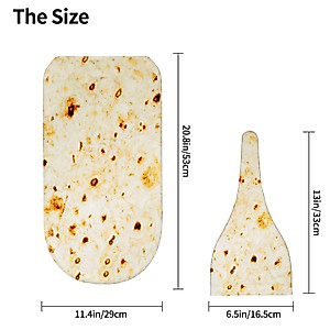 Burrito Taco Tortilla Newborn Swaddle Blanket with Beanie Set, Soft and Stretchy Baby Blanket Swaddle Sack Funny Gift for Boy and Girl Baby Shower