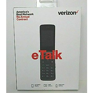 Verizon Wireless Freetel eTalk Prepaid Flip Phone (Gray)