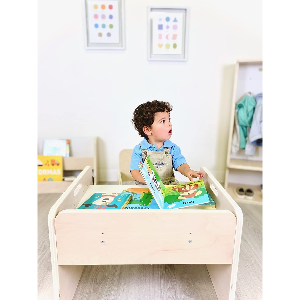 Montessori Table and Chair Set - Papaya Set