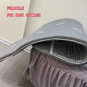 Facial Massage Table Bed Cover Mattress Pad 5Cm Thickness Memory Foam Mattress Topper for Spa Bed Massage Table Protection Pad with Holes Square/Round/Trapezoidal Head,Trapezoidal,80x180cm