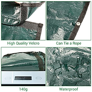 Landscape Pruning Tarp Shrub Trimming Tarps with 0-24" Hole for Patio Yard Garden, Pruning Trees Tarp, Pruning Drop Cloth, Leaf Tarp, 1Pcs Portable Bag