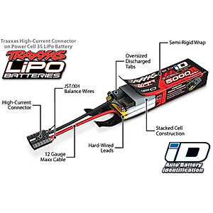 Traxxas 2996X - Power Cell 4S 14.8V Lipo Battery / iD Charger Completer Pack