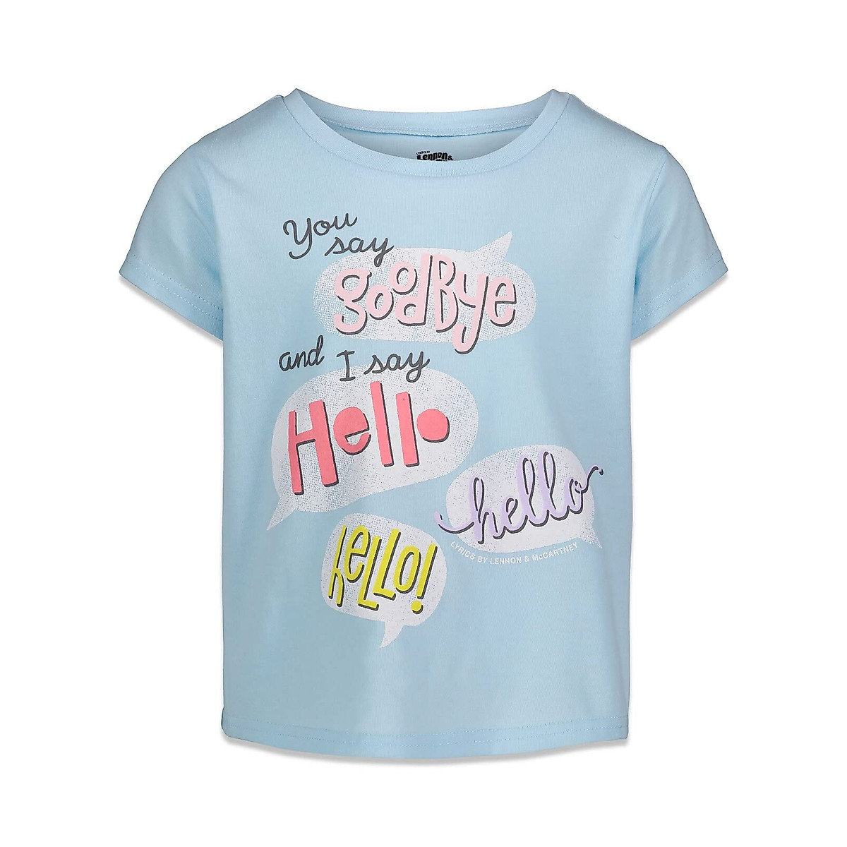 Lyrics by Lennon and McCartney Lennon & McCartney Infant Baby Girls 5 Pack T-Shirts The Beatles 18 Months
