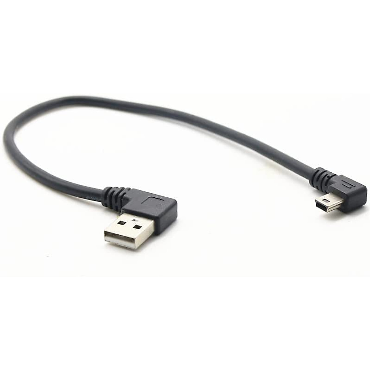 LBSC Mini USB Cable USB Male to Male Mini b Cable Right Angle 90 dgree USB Extension Mini USB Cord for Kodak Canon ELPH Nikon coolpix Camera ps4 ps3 Controller Garmin GPS Charger Cable