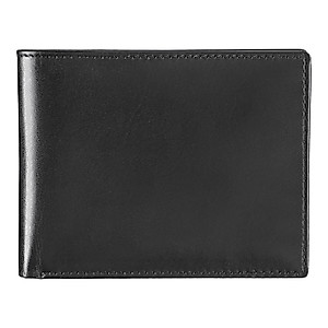 Johnston & Murphy Flip Wallet Black Full Grain Leather One Size