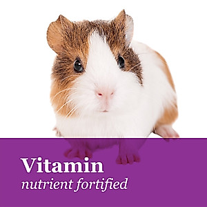 F.M. Brown's Tropical Carnival, Natural Guinea Pig Food, Vitamin-Nutrient Fortified Daily Diet with Vitamin C and High Fiber Alfalfa and Timothy Hay Pellets for Optimum Digestion, 4 lb