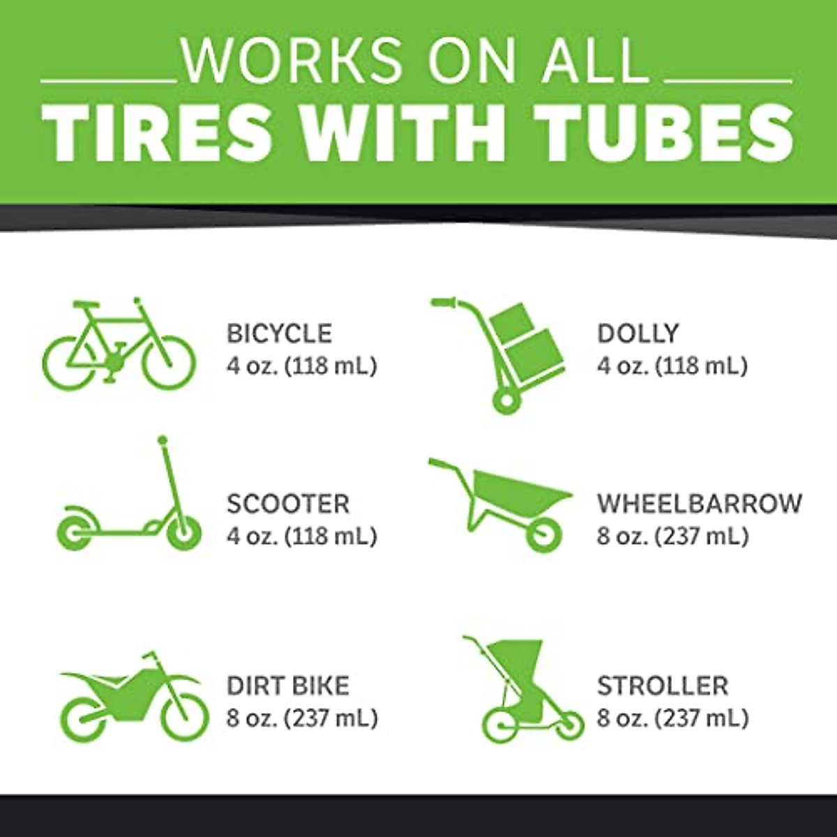 Slime 10056W-4PK Bike Tube Puncture Repair Sealant, Prevent and Repair, Suitable for All Bicycles, Non-Toxic, Eco-Friendly, 4 x 16oz Bottle