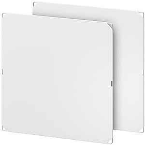 CUBEDIY Side Panels for Shoe Organizer 2 Square Metal-Frame 11.8” x 11.8” Shoe Storage Spare Parts for Shoe Cabinet Customizable Shoe Organizer Closet Extras for Shoe Rack Organizer Set White