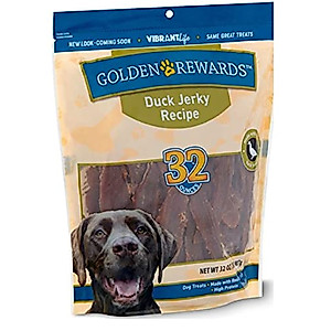 Golden Rewards Duck Jerky Dog Treats, 32 oz