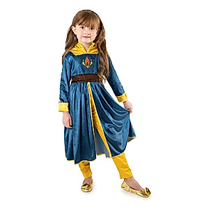 Little Adventures Deluxe Alpine Princess Dress up Costume (Medium Age 3-5) - Machine Washable Child Pretend Play and Party Dress with No Glitter