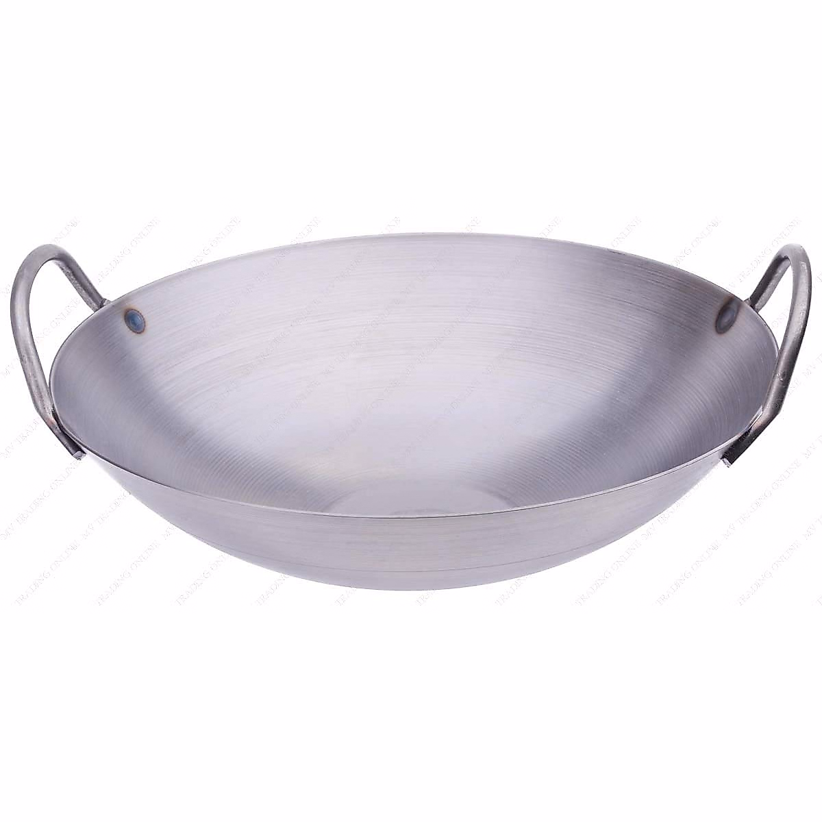 Carbon Steel Round Bottom Wok w/ 2 Loop Handles, USA Made (18 inch)