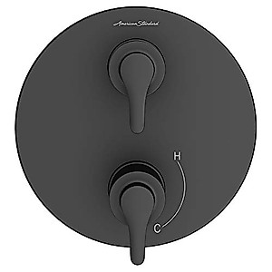 American Standard TU105740.243 Studio S 2-Handle Integrated Shower Diverter Trim Only, Matte Black