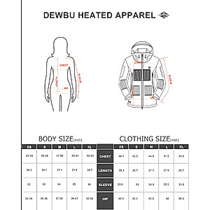 DEWBU Heated Jacket for Women with 12V Battery Pack Winter Outdoor Soft Shell Electric Heating Coat, Women's Black, M