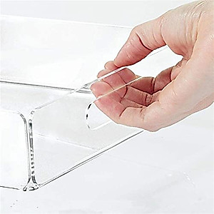 GEEKLLS Breakfast Tray Transparent Tray Snack Plate Drink Tray Snack Food Tray Multifunctional Storage Plate Bathroom Towel Tray