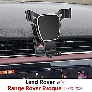 musttrue LUNQIN Car Phone Holder for 2020-2022 Land Rover Range Rover Evoque Auto Accessories Navigation Bracket Interior Decoration Mobile Cell Phone Mount