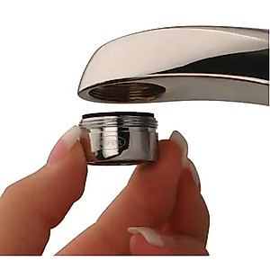 1.2 gpm Compatible Moen Faucet Aerator 181066 Threaded Male Replacement Chrome & Brushed Nickel WaterSense (Chrome)