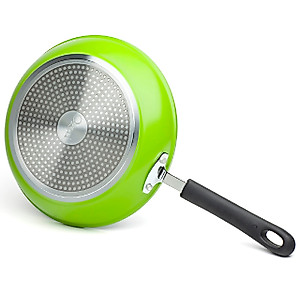 10" Green Ceramic Frying Pan by Ozeri – 100% PTFE, PFAS, APEO, GenX, NMP and NEP-Free German-Made Coating