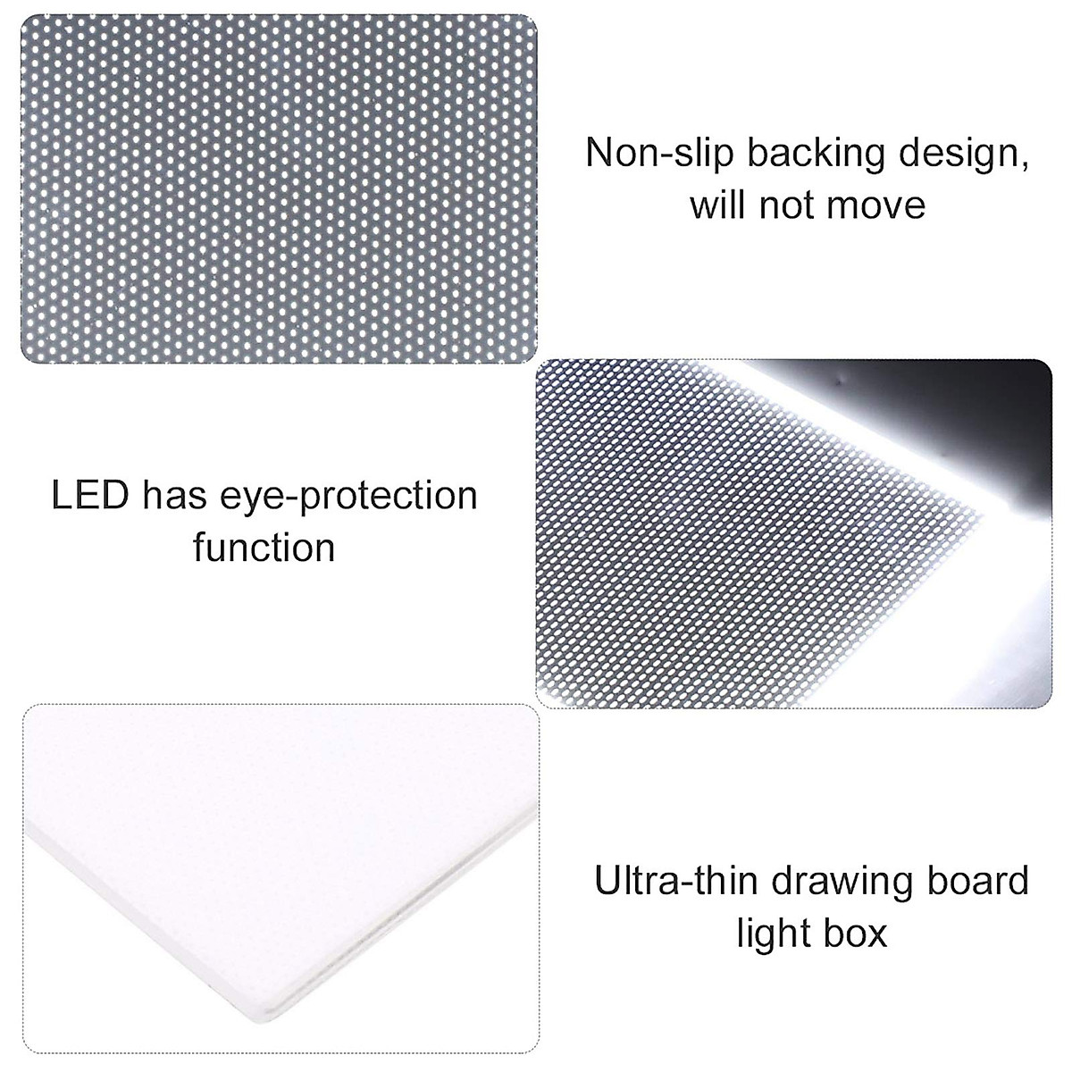 LED Light Box, Eye‑ A6 LED Light Pad Drawing LED Light Board Brightness Artcraft Tracing Flip Book Kit with Non‑Slip Backing, LED Copy Board Tablet