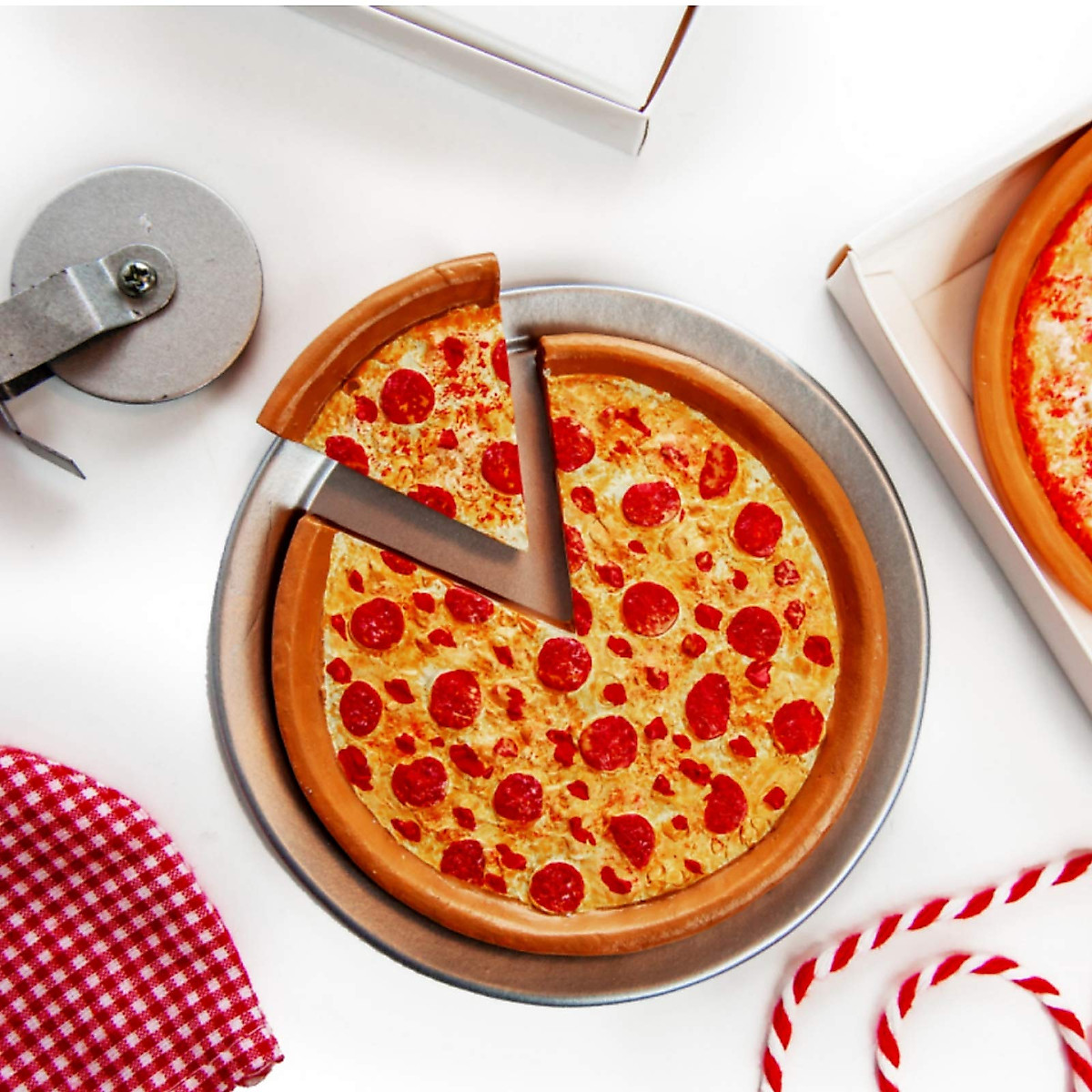 The Queen's Treasures 18 Inch Doll Food Accessories, Pizza Queen 18 Inch Doll Pepperoni Pizza with Cut Slice and Authentic Style Pizza Box. Compatible with American Girl Dolls Kitchens & Furniture